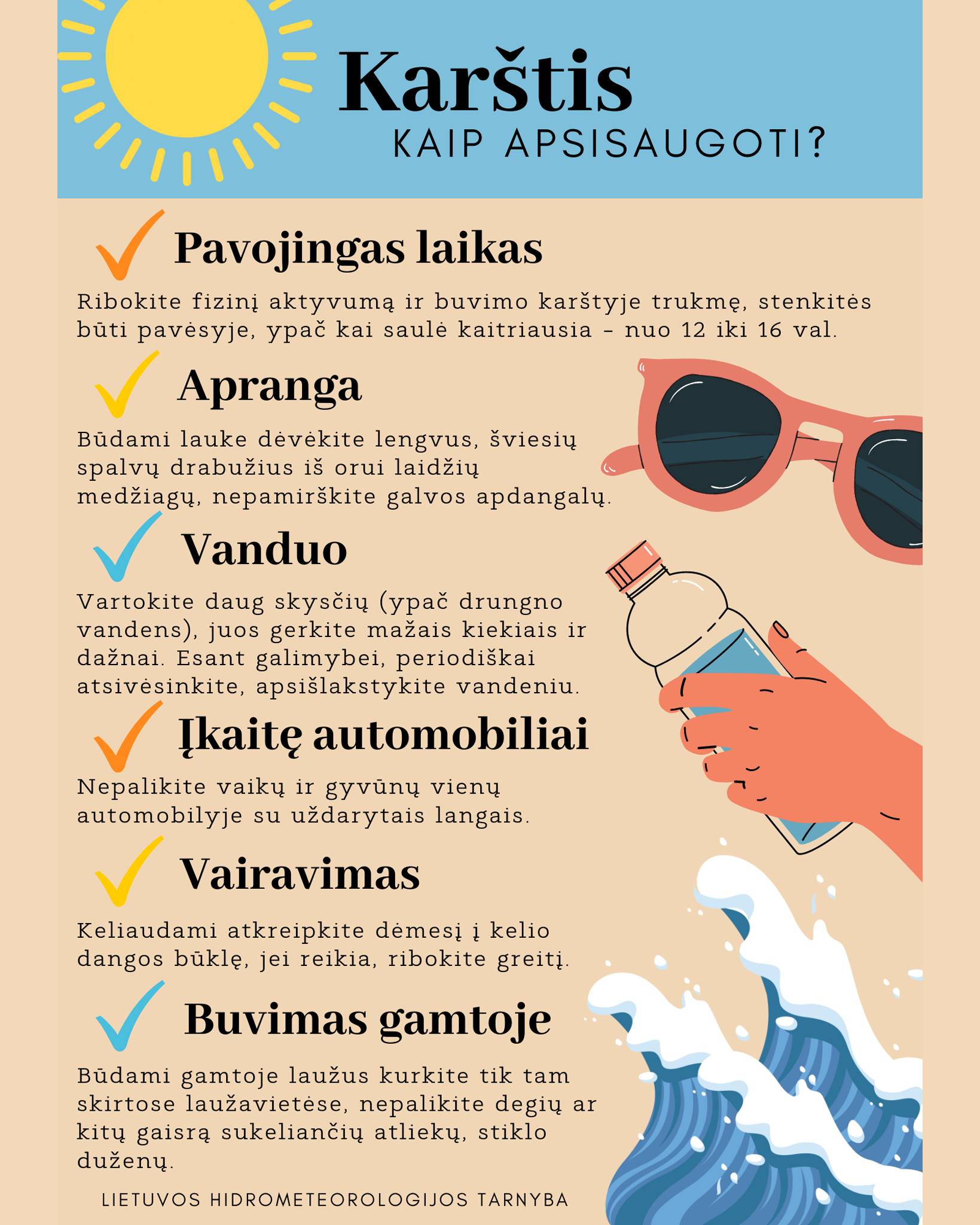 LHMT pataria, kaip elgtis karščių metu - Šilutės naujienos